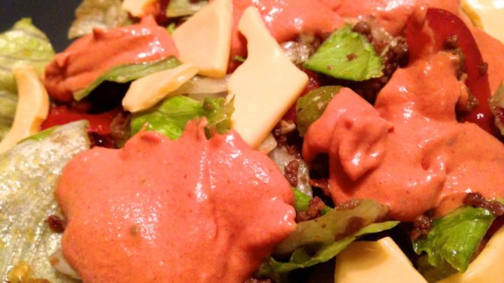 Big Mac Salat mit Bacon Low Carb • salala.de